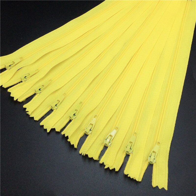 10pcs yellow color 3# Closed Nylon Coil Zippers Ta... – Vicedeal