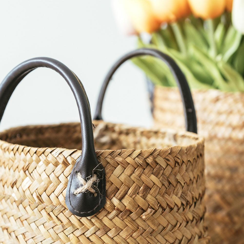 Storage Basket Seaweed Woven Vase Floor Dry Flower... – Vicedeal
