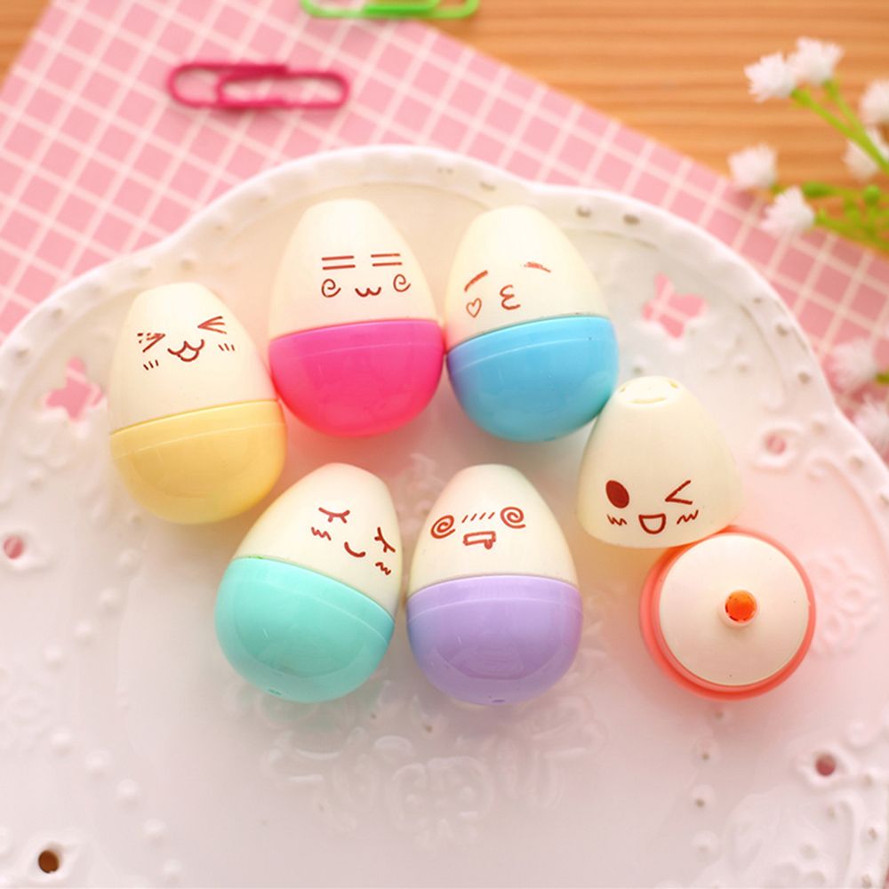 Limit shows 6 pcs/lot smile egg mini highlighter p... – Grandado
