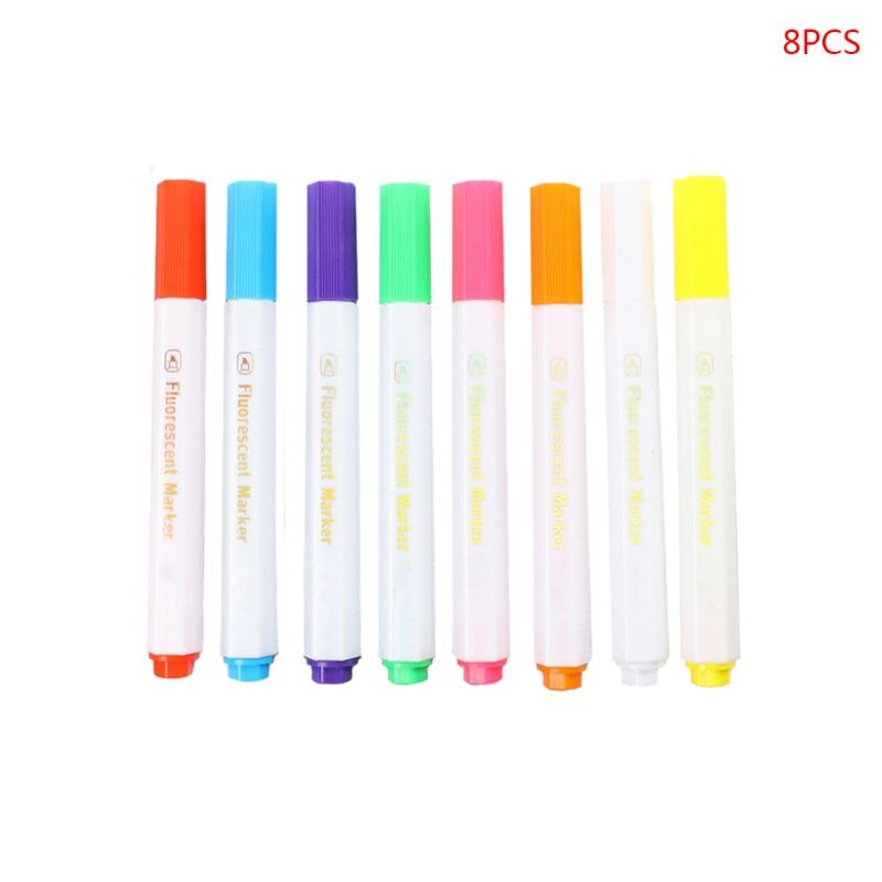 8 Colors Fluorescent Liquid Chalk Marker Pens Eras... – Vicedeal