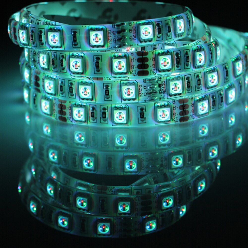 DC12v 1/5M LED Strip 5050 SMD RGB Led Tape non ip6... – Vicedeal