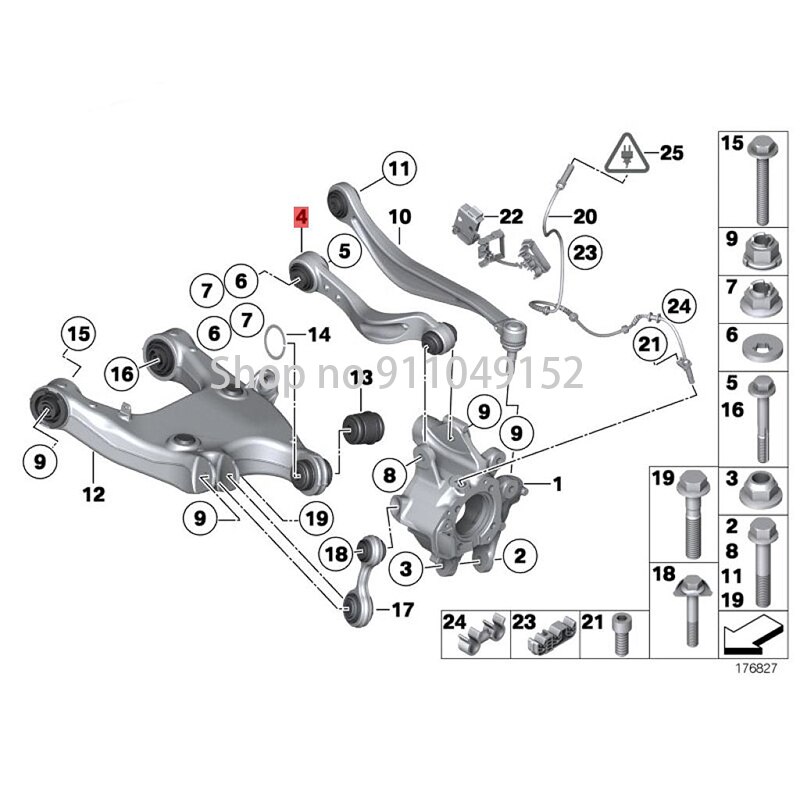 car Horizontal swing arm left F01 730D F01b mw740I... – Grandado