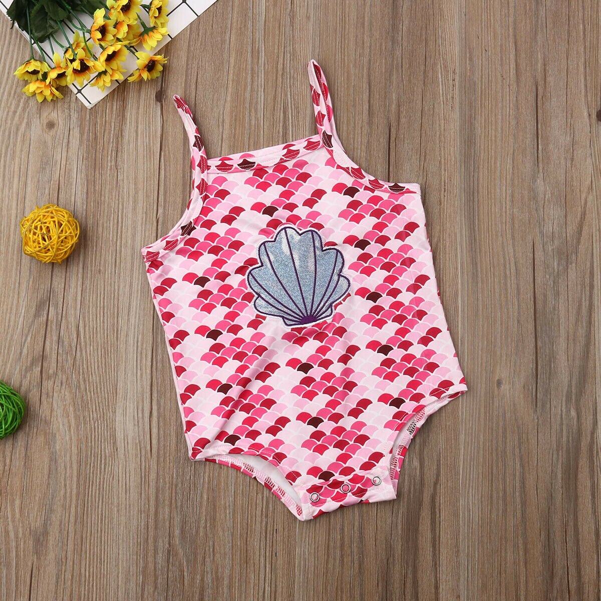 Kid Baby Girl Sequin Mermaid Bikini Swimwear Bathi... – Grandado