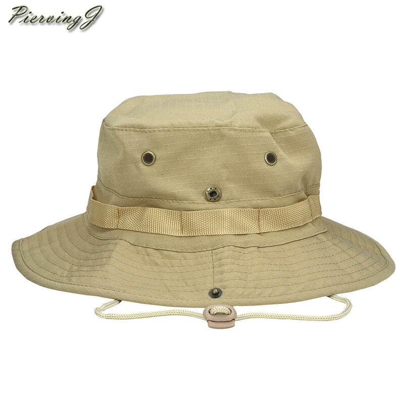 Sun Hat Panama Bucket Flap Hat Breathable Boonie M... – Grandado