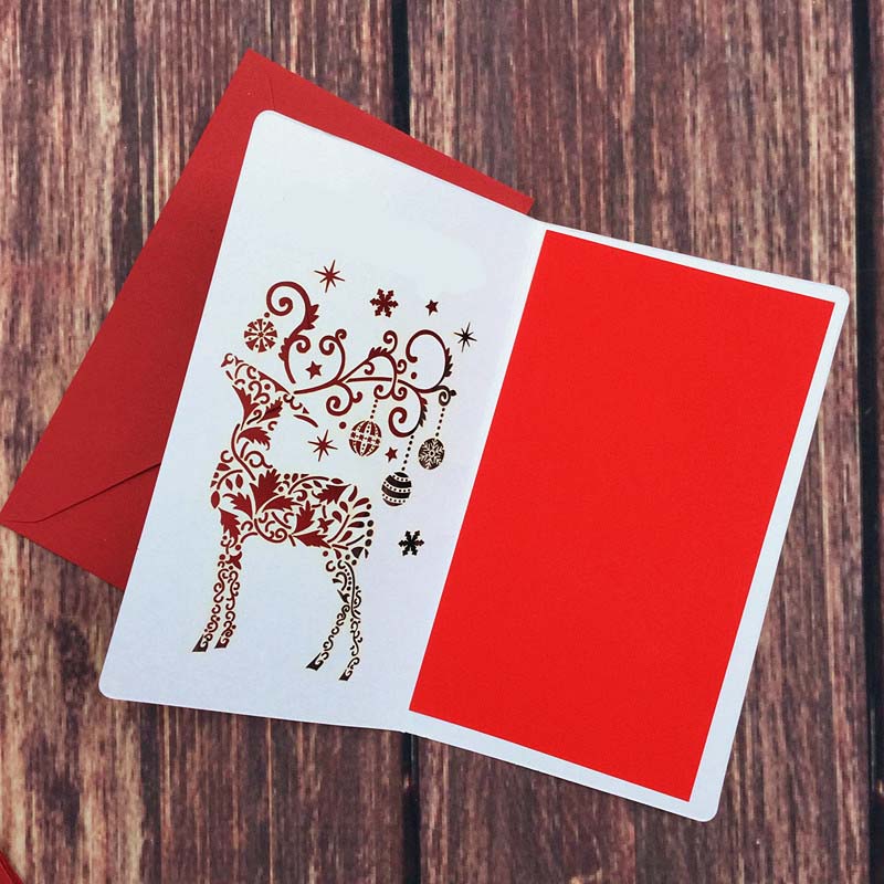 Chinese Style Paper Cutting Merry Christmas Cards ... – Grandado