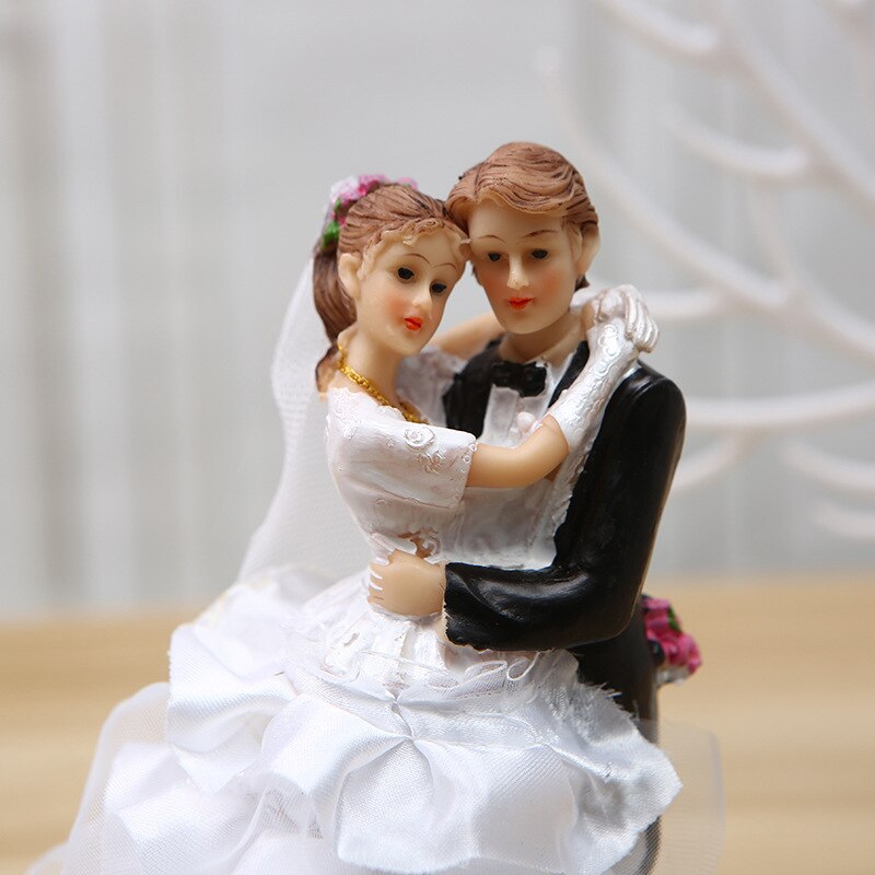 Vilead 13cm 23cm Resin Wedding Couple Doll Figurin Grandado
