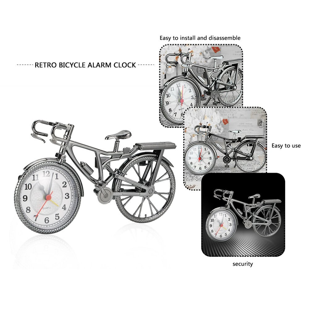 1Pcs Retro bicycle Alarm Clock Cool Style Clock Pe... – Grandado