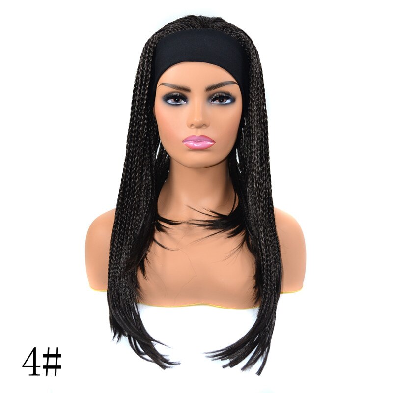 Blonde Box Braids Headband Wigs for Black Women 18... – Grandado