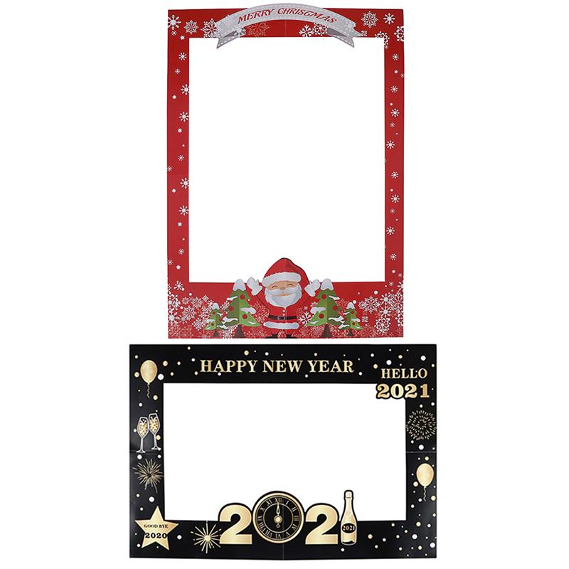 1 Set 2pcs Merry Christmas Year Photo Frames Photo... – Grandado