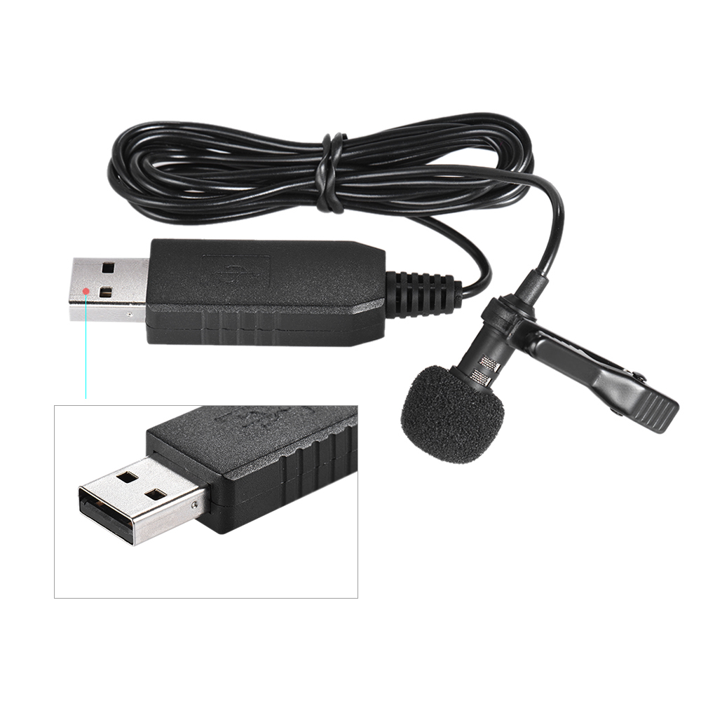 150cm Portable Mini USB Mic Microphone Clip-on Omn... – Vicedeal