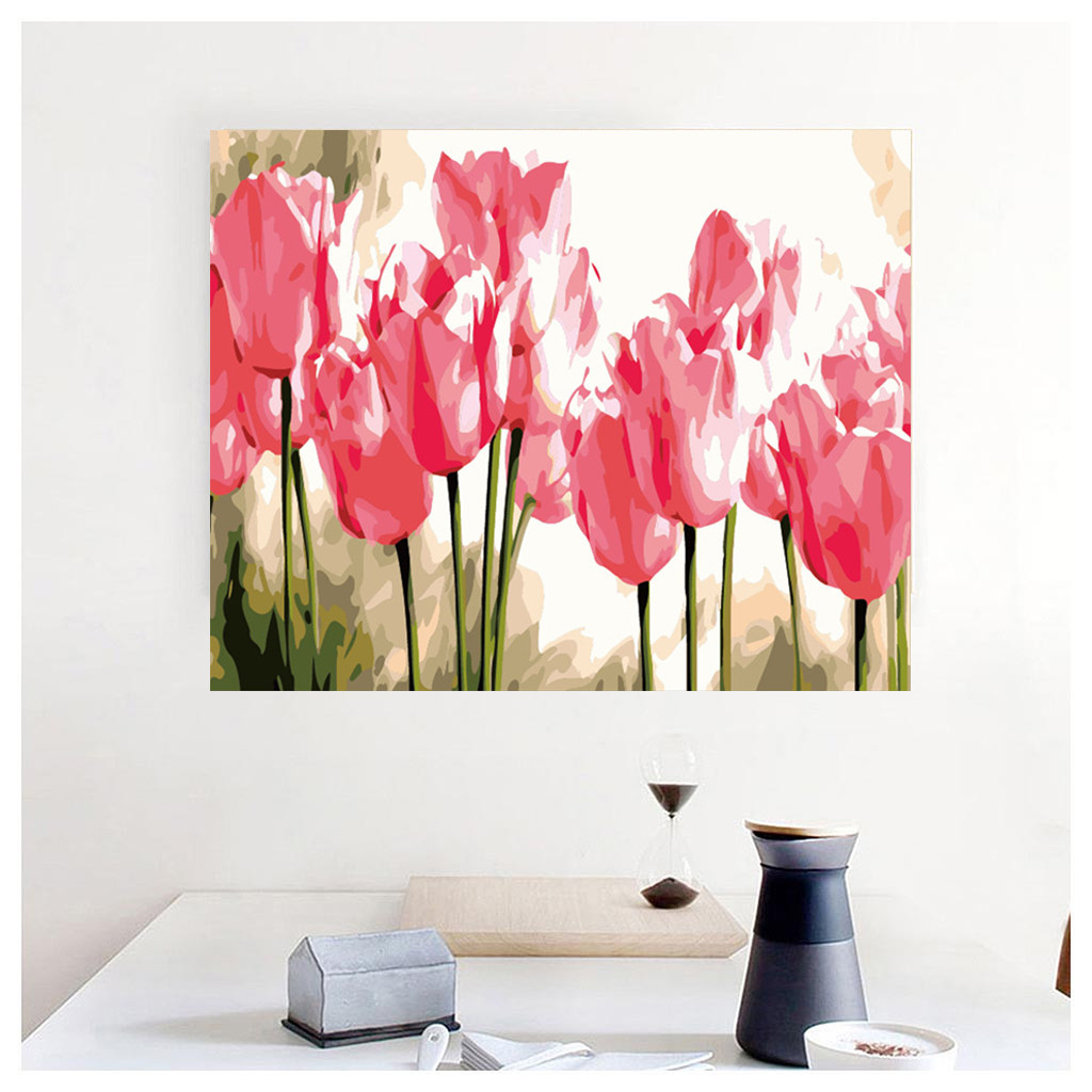 DIY Paint Tulips Digital DIY Painting Acrylic Pain... – Grandado