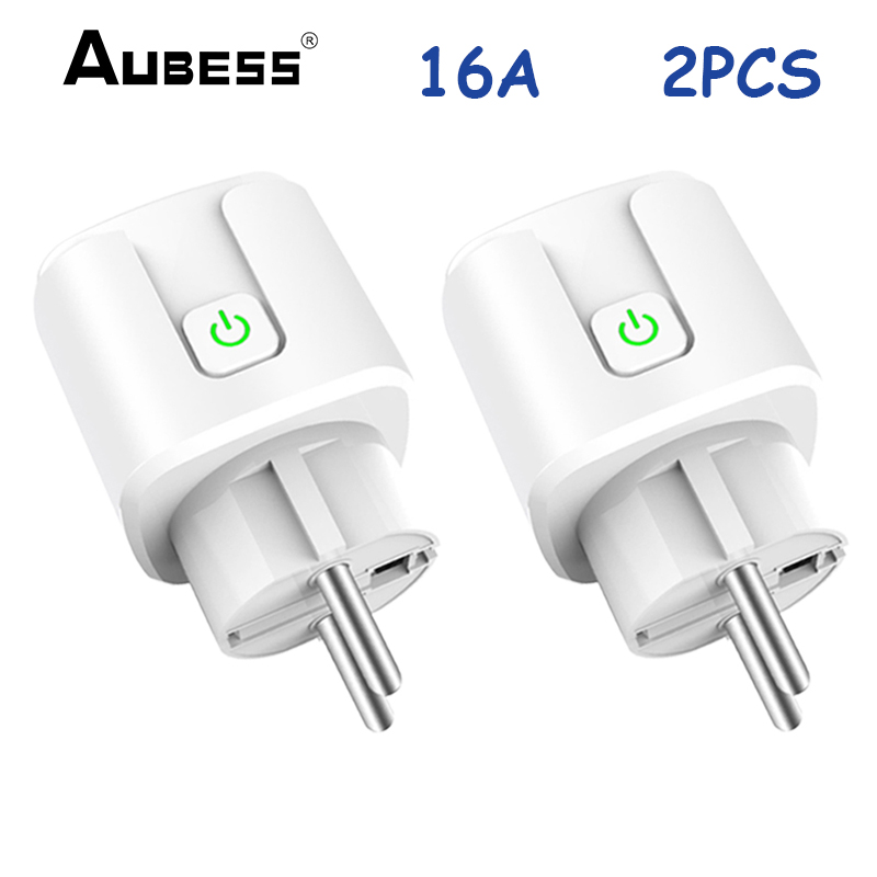 Wifi smart plug eu 16a 20a smart socket med power... – Grandado
