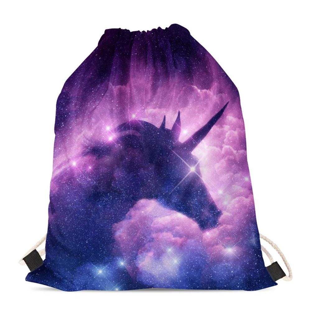 HYCOOL Drawstring Bags Starry Sky Star Horse Unico... – Vicedeal