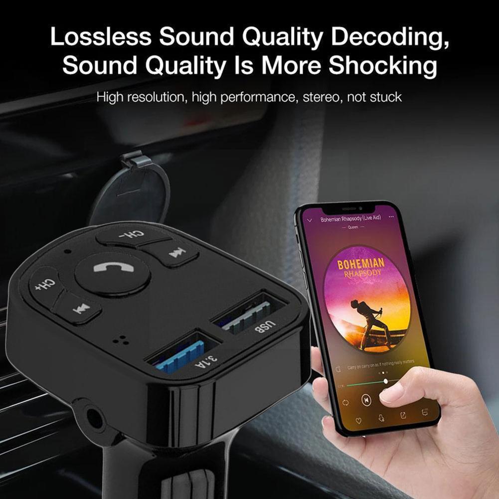 USB Bluetooth FM Transmitter Univesal Wireless Car... – Grandado