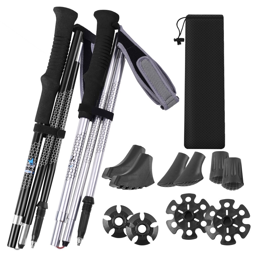 2Pcs Außen Walking-stöcke Trekking Pole Nordic Ult... – Vicedeal