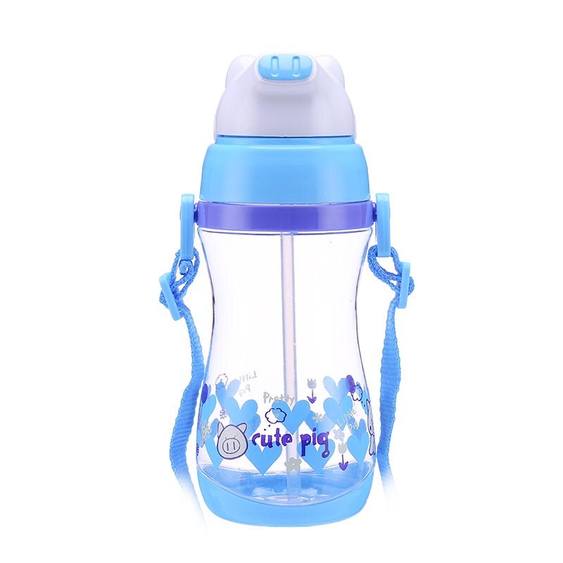 500ml Cute Kids Water Bottles with Straw Bpa Free ... – Vicedeal