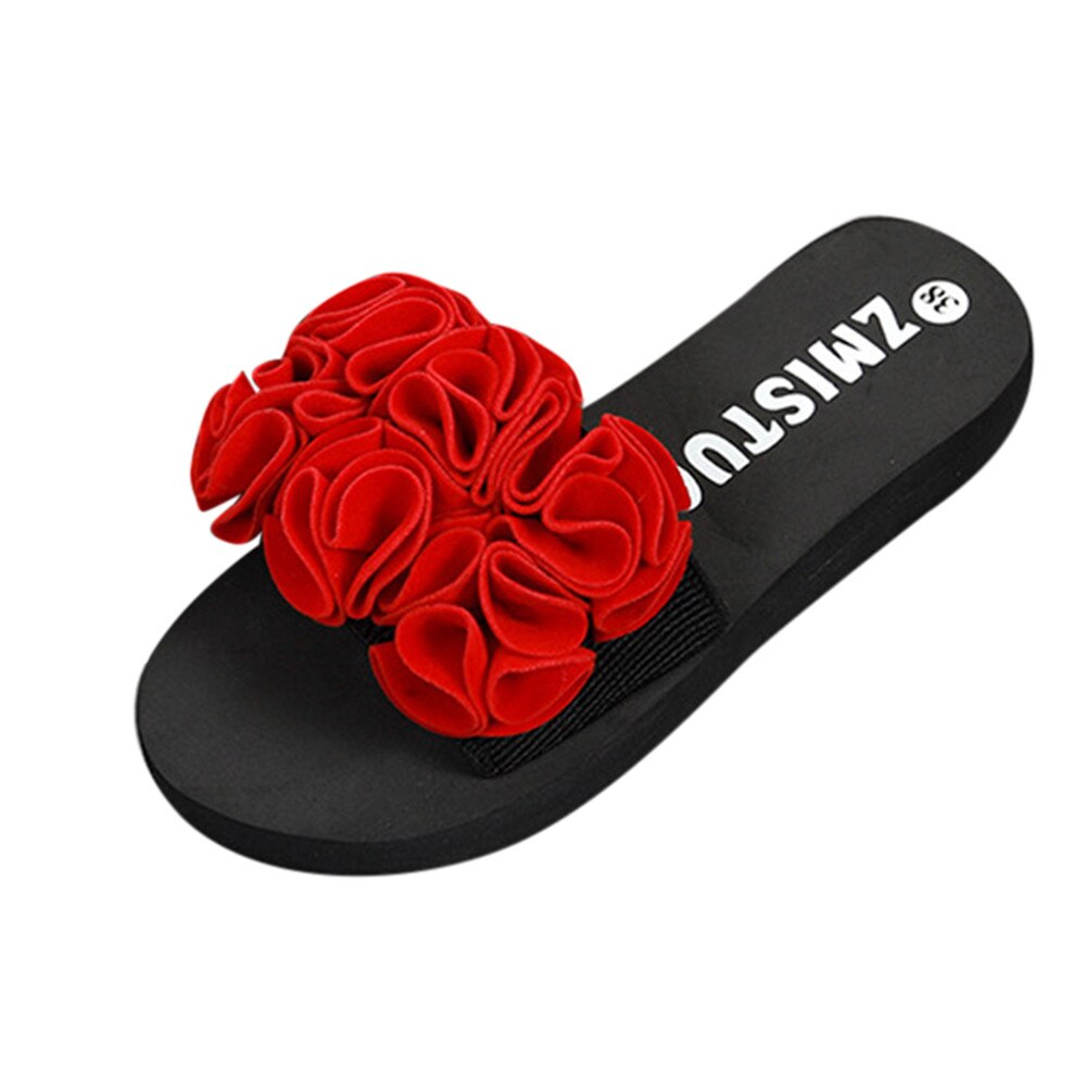 Women Bow Floral Summer Sandals Slipper Indoor Out... – Grandado
