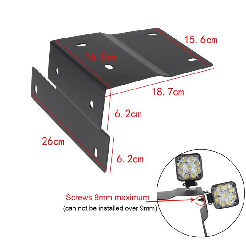 1PAIR Car A-Pillar Driving Work Light Mount Bracke... – Grandado