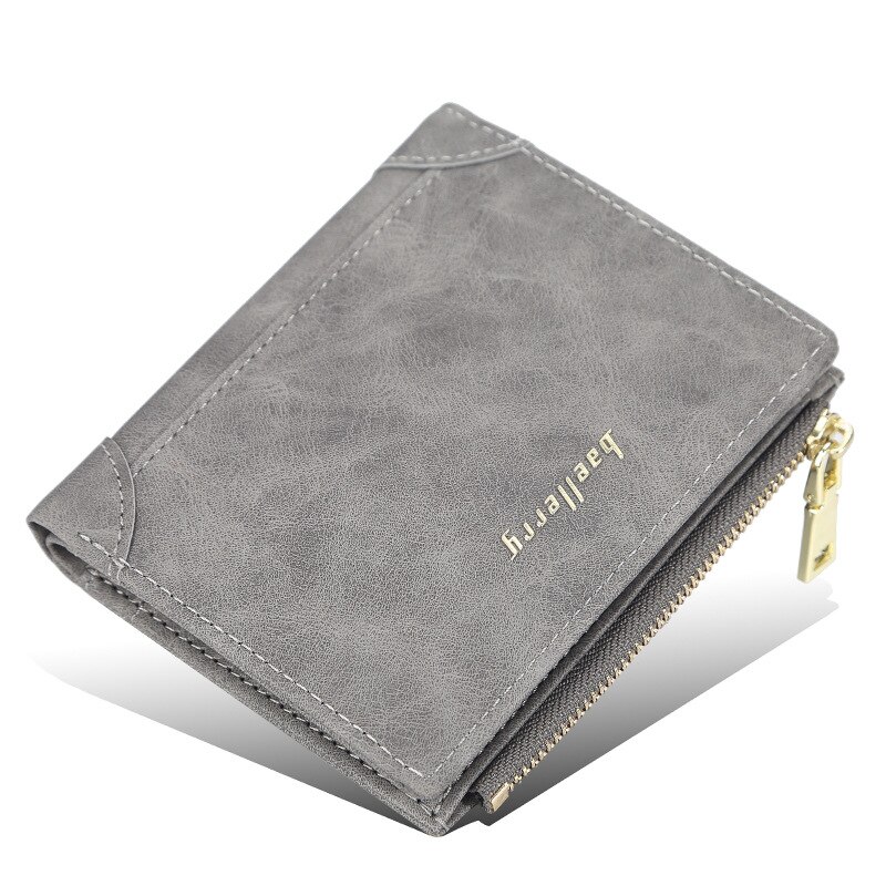 Men's Short Wallet Solid Color Large Capacity Mult... – Grandado