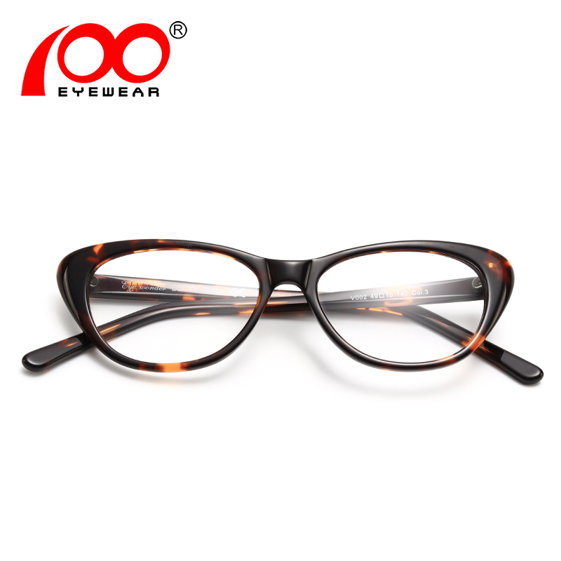eyeglasses women frame cat eye vintage brand clear... – Grandado