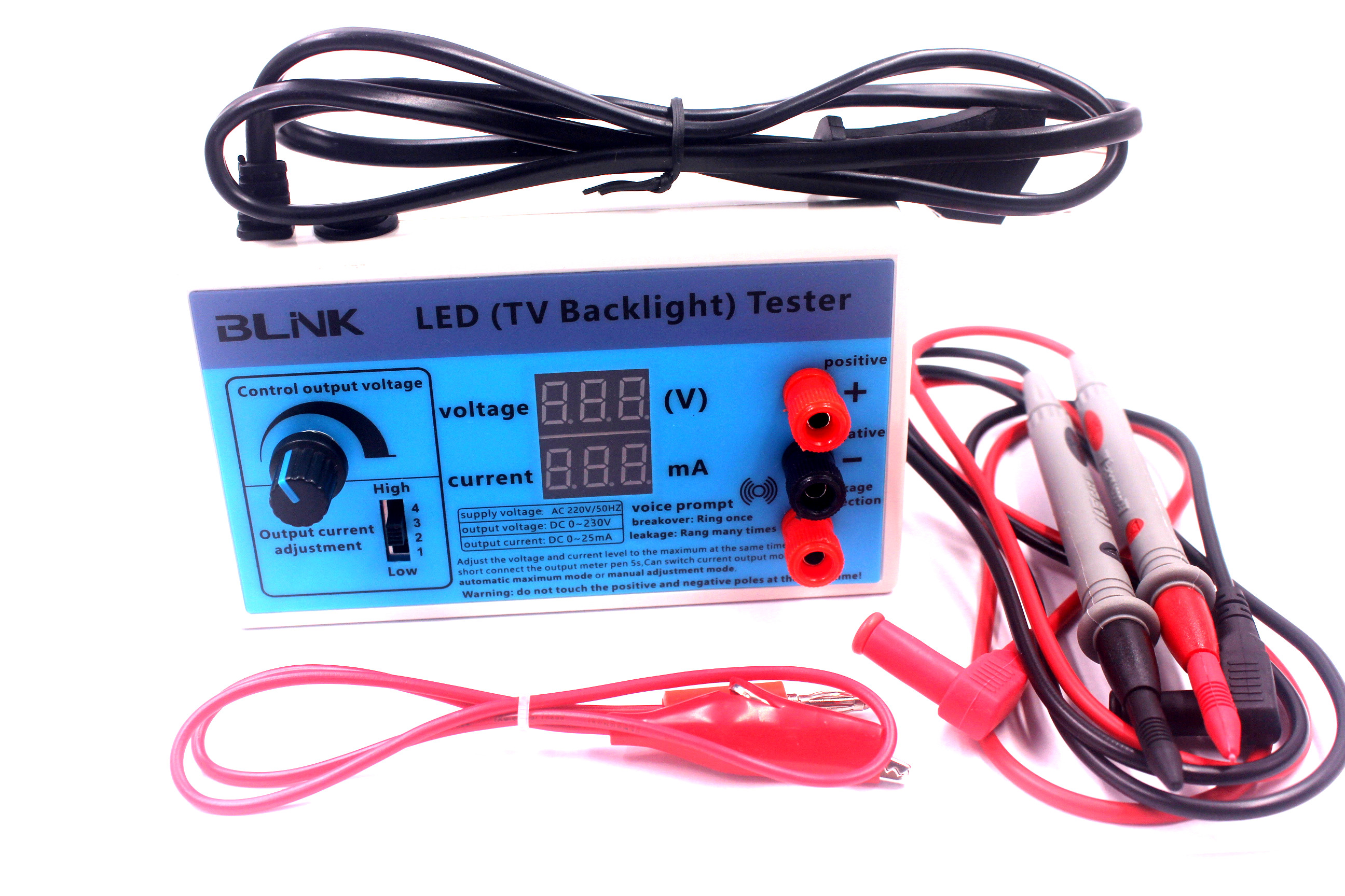 AC 220V EU plug Screen Led Backlighting LED Tester... – Vicedeal