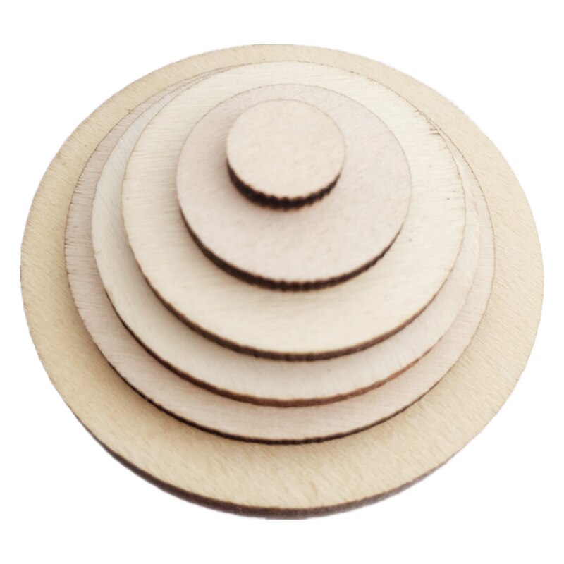 10-80mm Wood Rounds Dicss Crafts Natural Pine Roun... – Vicedeal