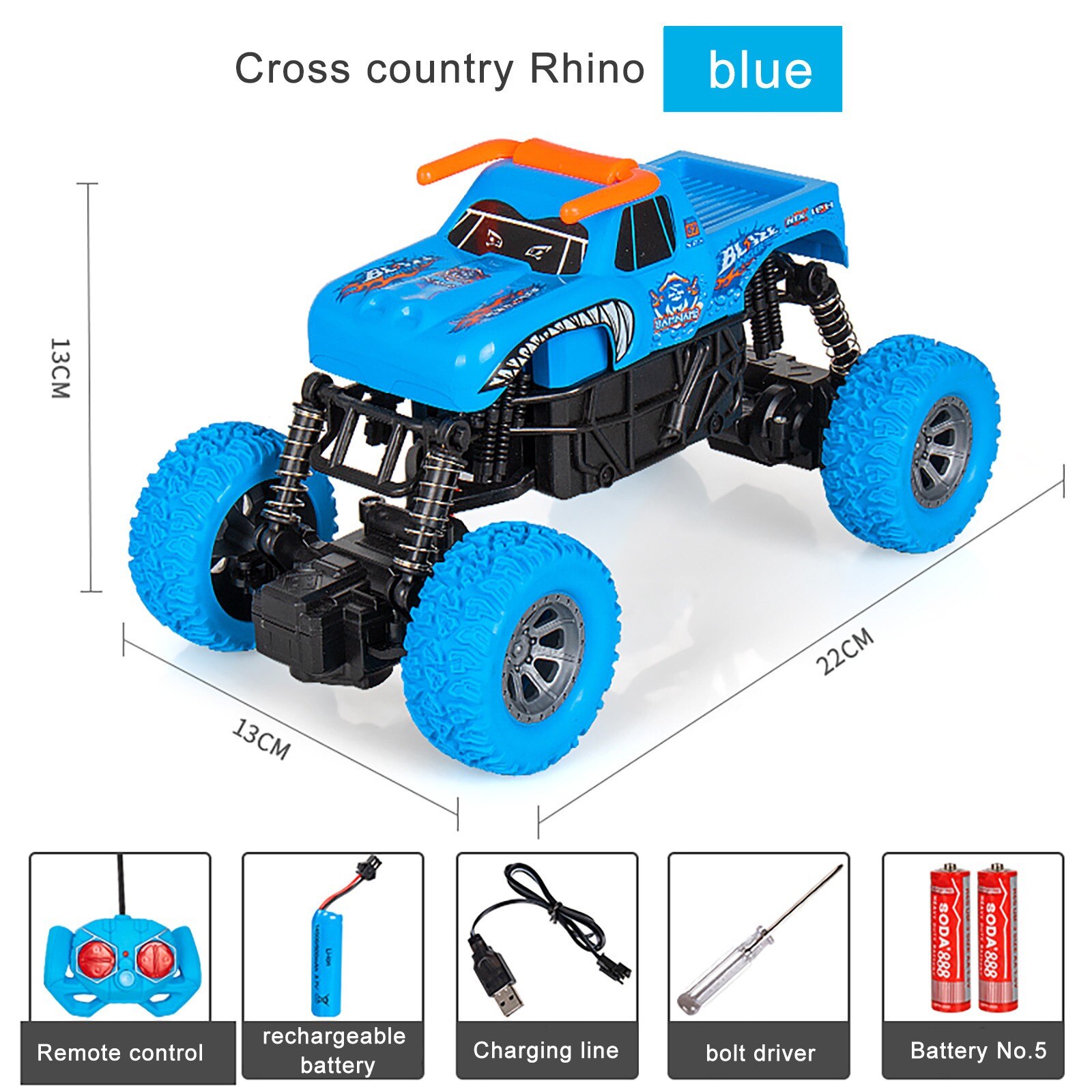 4WD RC Cars 2.4G Bigfoot Off-Road Vehicle 25km/h H... – Grandado
