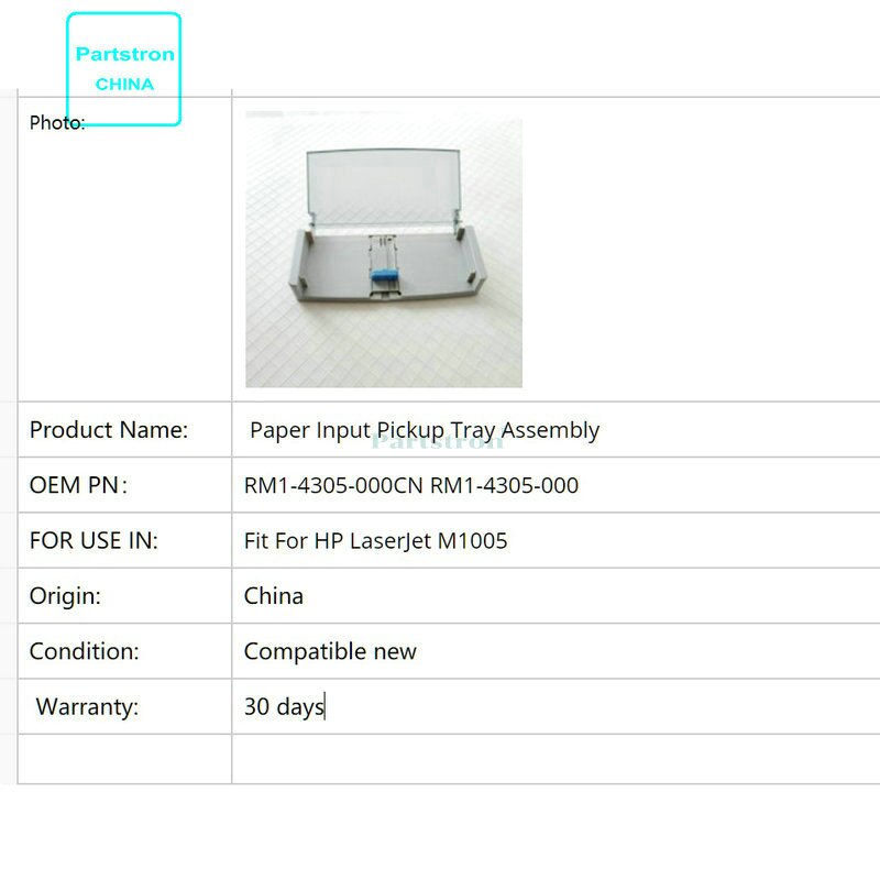 Long Life Paper Input Pickup Tray Assembly RM1-430... – Vicedeal