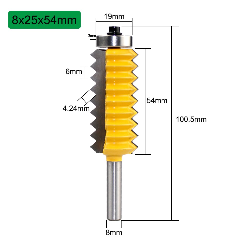 8mm Shank Finger Joint Glue Milling Cutter Raised ... – Vicedeal