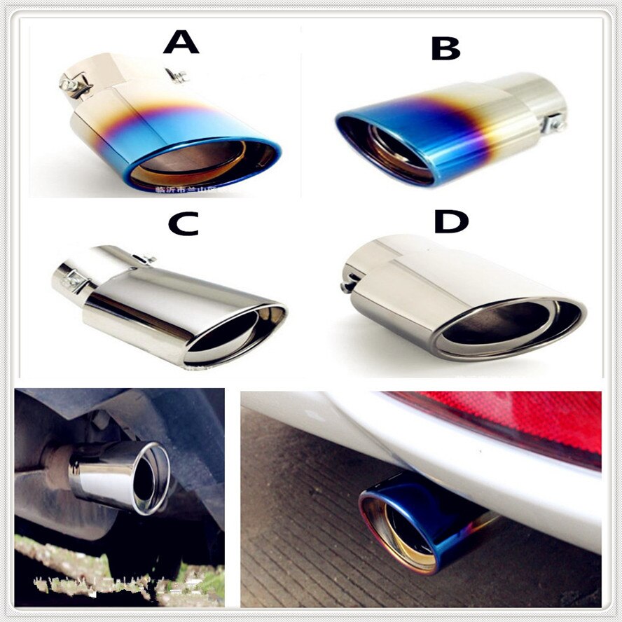 Stainless auto Steel Car Exhaust Muffler Tip cover... – Grandado