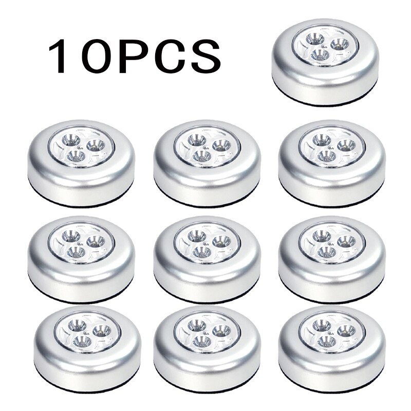 10Pcs 3 Led Batterij Aangedreven Nachtverlichting ... – Vicedeal