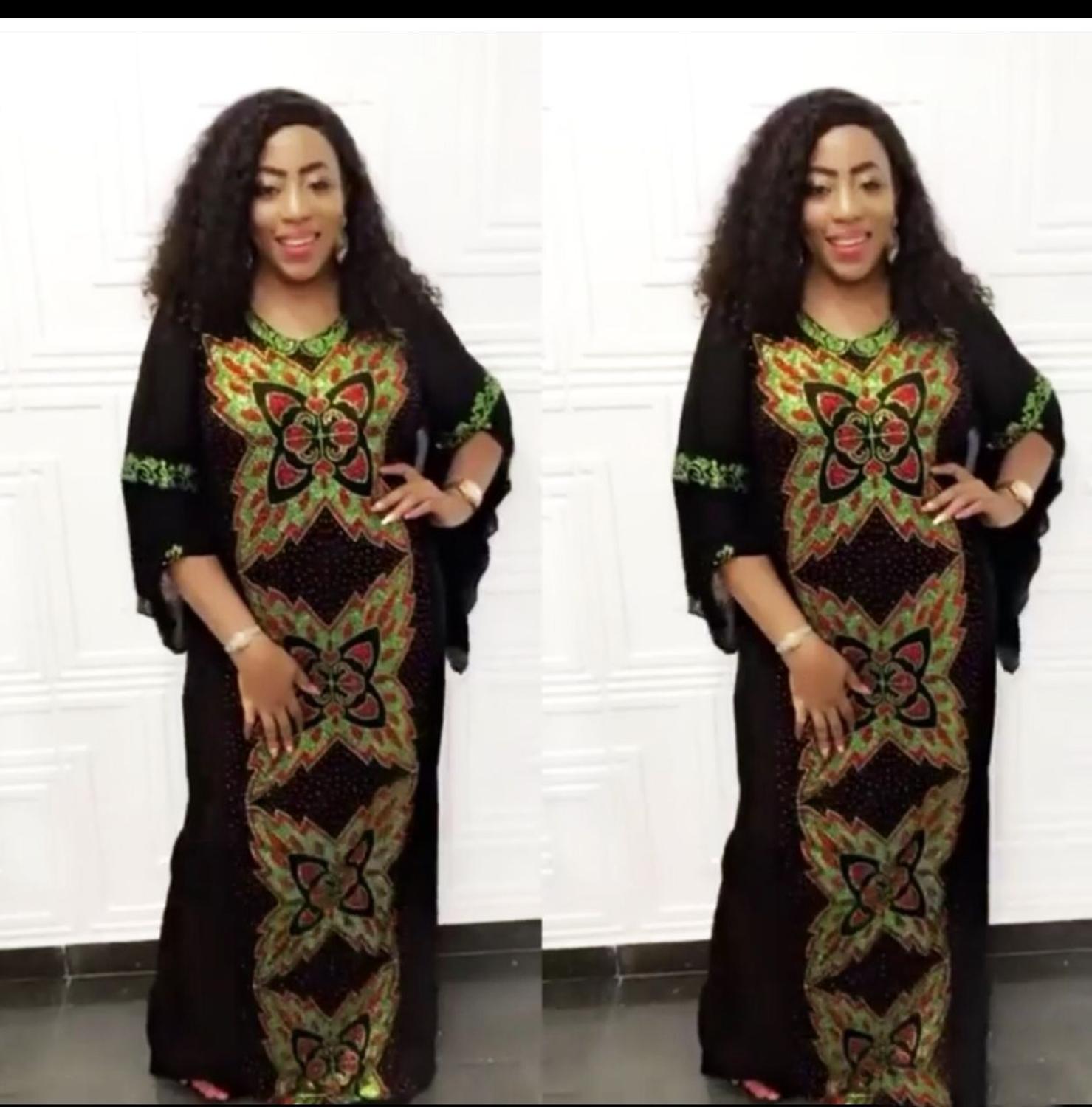 African Diamond 100% cotton Chiffon Long Dashiki D... – Grandado