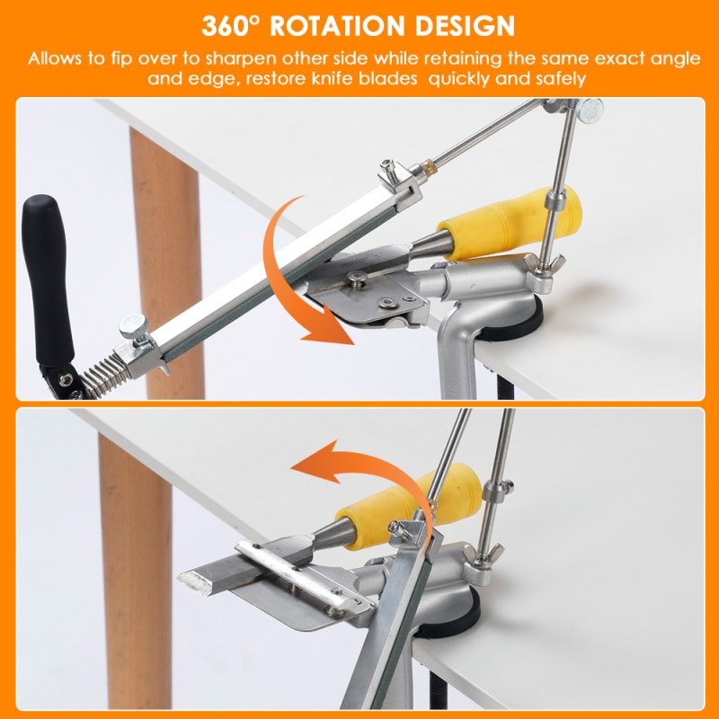 Pro RX-008 360 ° En Acier Inoxydable D'affûteuse d... – Grandado
