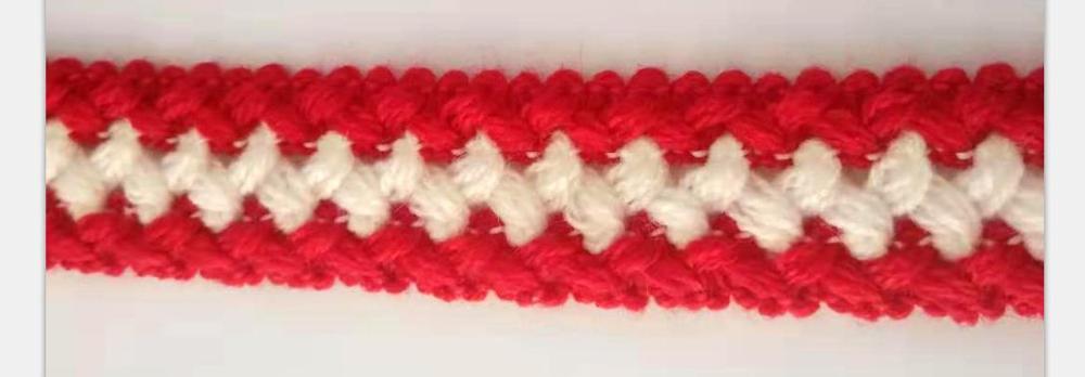 2cm width Braid Webbing cotton thread Woollen Red ... – Vicedeal