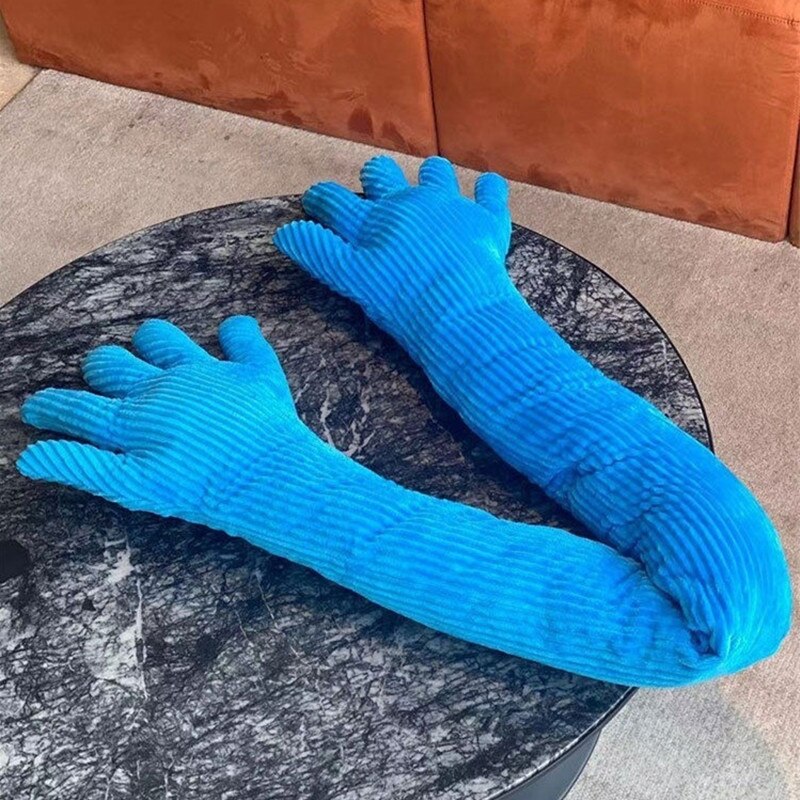 Nordic Style Kawaii Blue Hand Hug Pillow Soft Pill... – Vicedeal