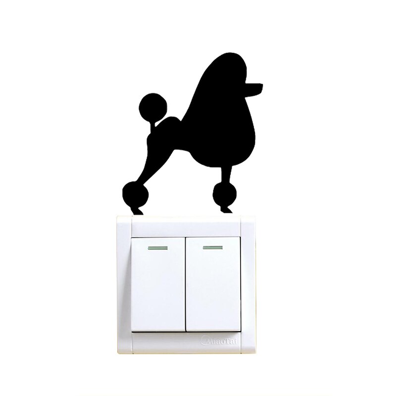 Leuke Poedel Hond Hond Schakelaar Sticker Vinyl Ho... – Vicedeal