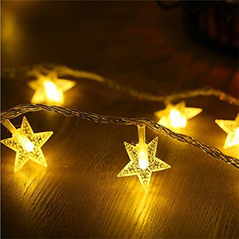 ECLH 3M 20 Leds Star Shaped LED Fairy String Light... – Grandado