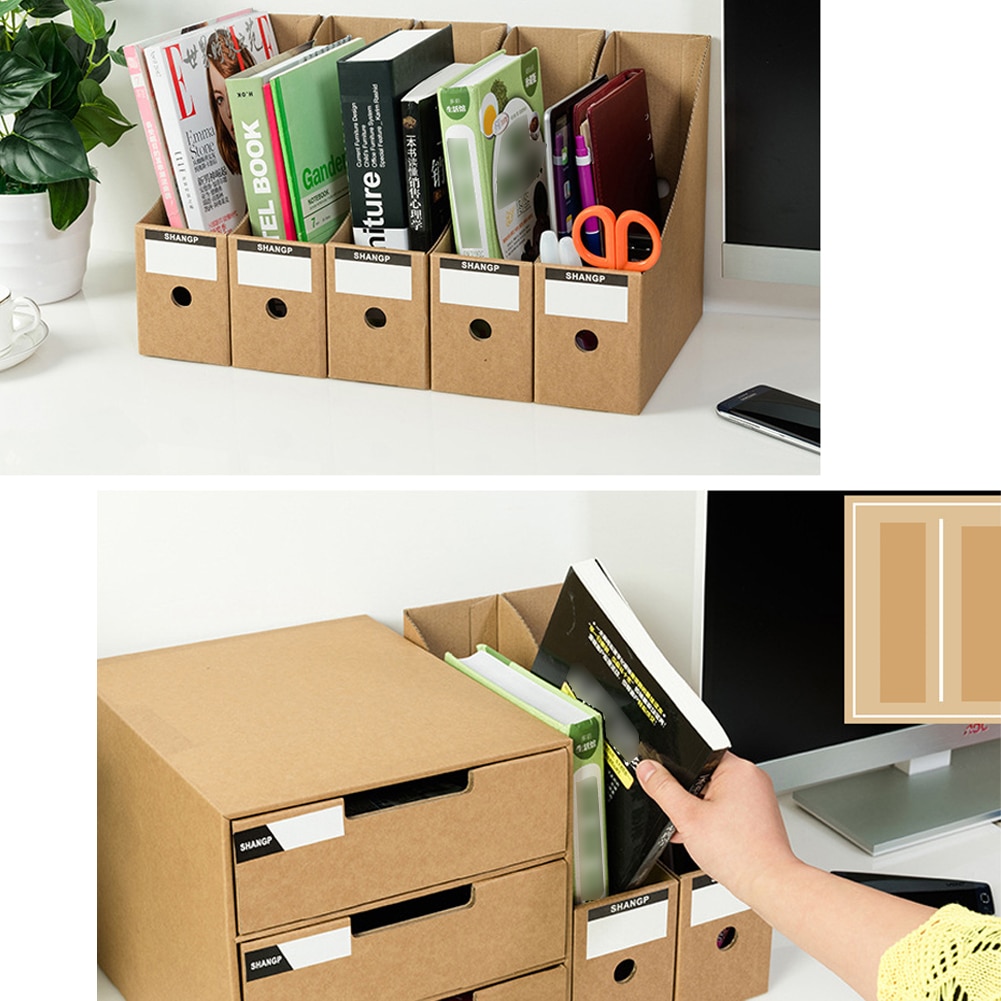 Office Desktop File Bookshelf Magazine Stand Table... – Vicedeal