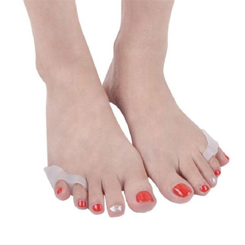1 Pair Silicone foot finger Two Hole Little Toe Se... – Grandado