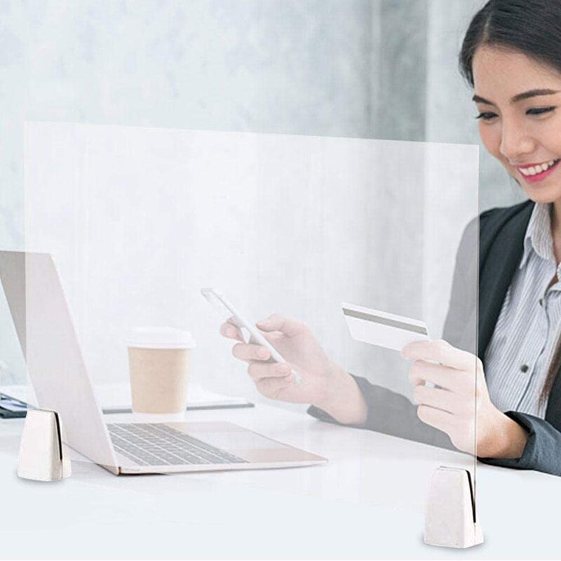 Acrylic Sneeze Guard Shield Clear Perfection Recep... – Grandado