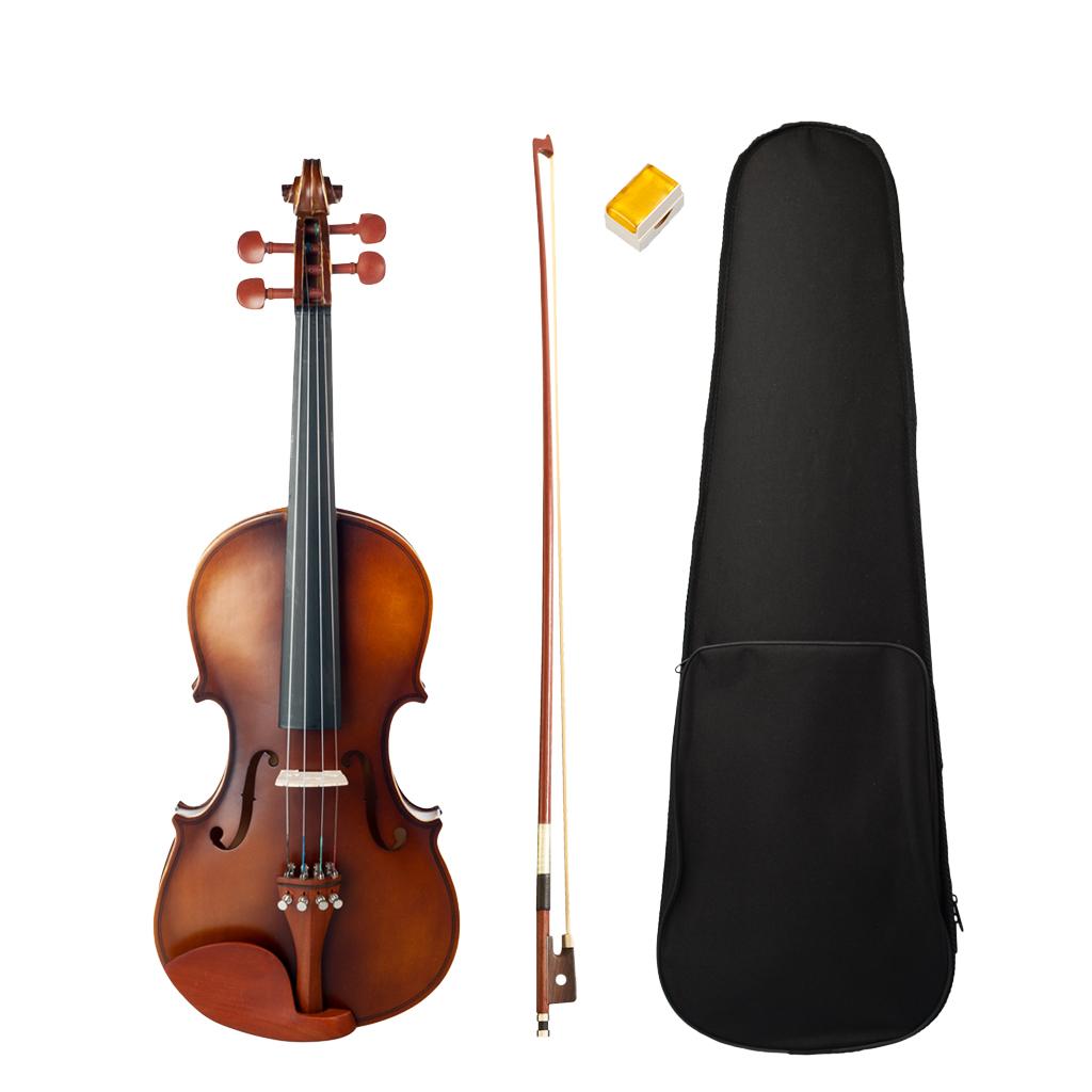 Acoustic Violin 4/4 Full Size Fiddle with Bow Hard... – Vicedeal
