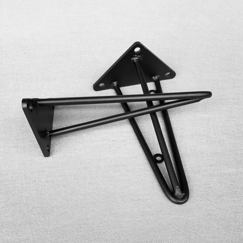Retro Iron Black Triangle Wall Bracket Fixed Tray ... – Grandado