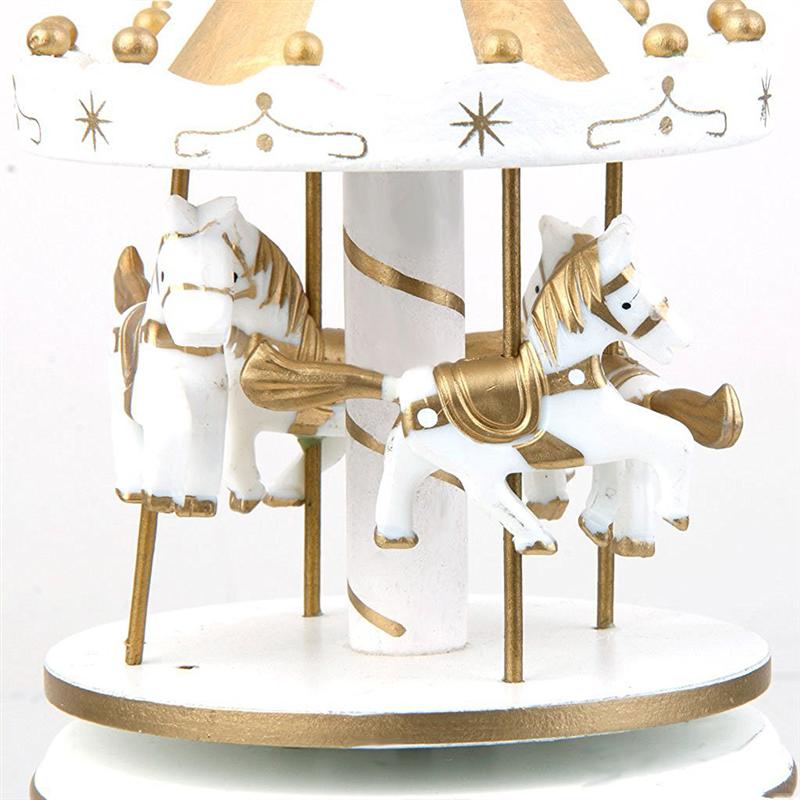 OULII Plastic Merry-Go-Round Carousel Wind Up Musi... – Grandado
