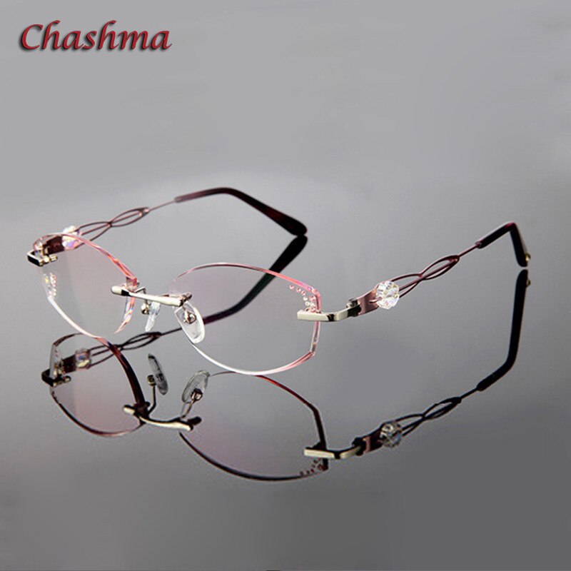 Chashma Brand Colored Lenses Glasses Frame Women O... – Grandado