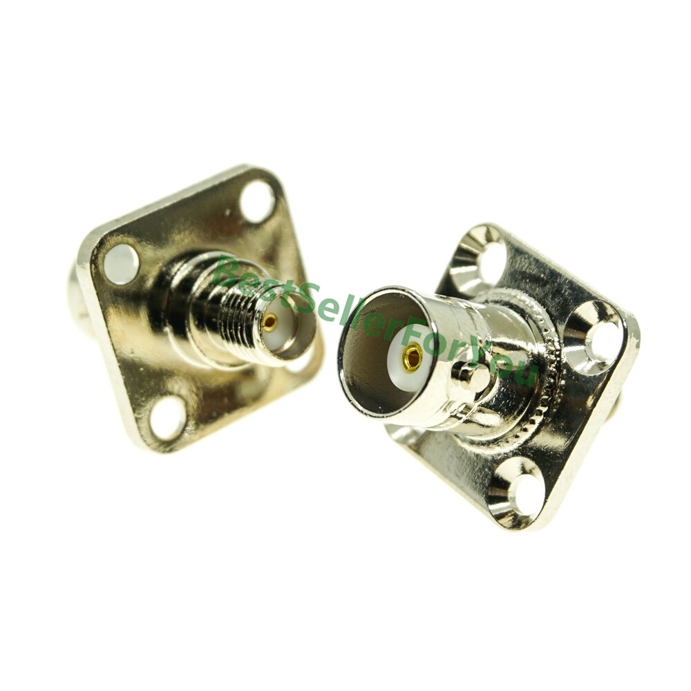 1Pcs Connector Bnc Naar Sma Jack Flens Panel Mount... – Vicedeal