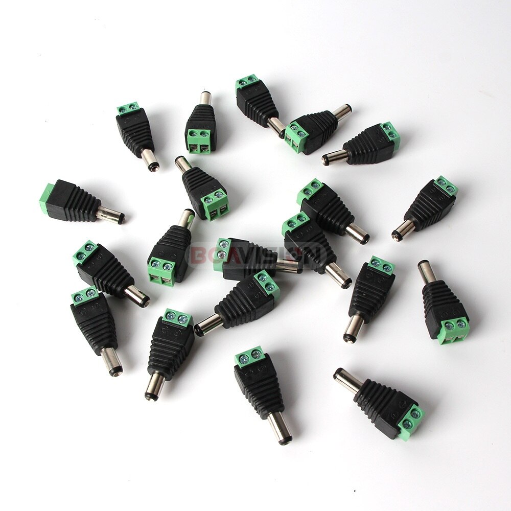 5.5/2.1mm DC Connector CCTV UTP Cable Power Plug A... – Grandado