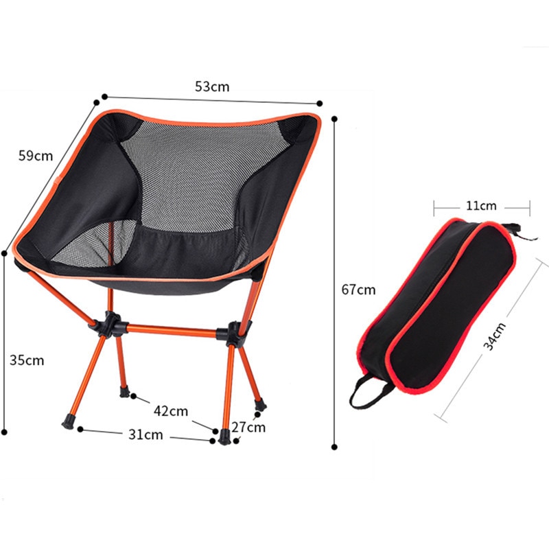Travel Outdoor Folding Chair Ultralight Camping BB... – Vicedeal