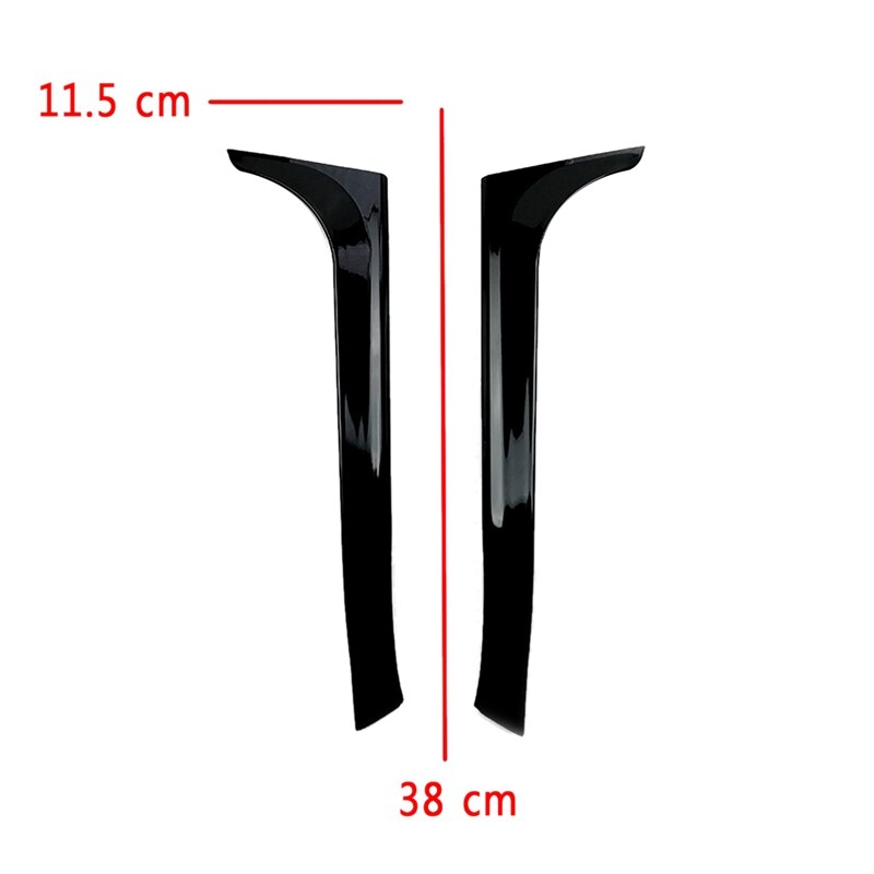 Gloss Black Rear Side Wing Spoiler Stickers Trim C... – Vicedeal
