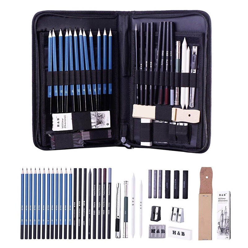 40pcs Set Sketching Pencils Drawing Sketch Kit Gra... – Grandado