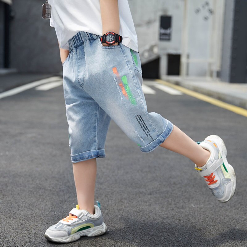 Summer Children's Denim Shorts For Teens Boy 13 Ye... – Grandado